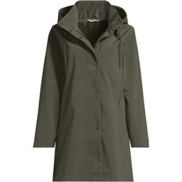 LANDS' END Leichte laminierte Regenjacke in Petite-Gr&ouml;&szlig;e, Damen, size: petite, Gr&uuml;n, Polyester, by Lands' End