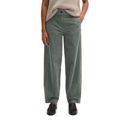 Marc O'Polo MARC O'POLO Damen Cordhosefoggy blau, Gr. 44, Cord, Obermaterial: 98% Baumwolle, 2% Elasthan, Hosen, Model: Minu barrel aus Bio-Baumwolle-Mix
