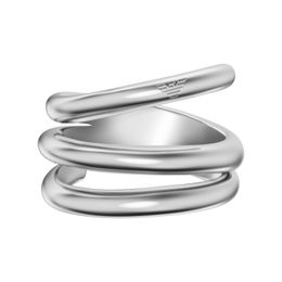 Emporio Armani Damen Fingerring, 18, Metallmetallfarben, Metall, Fingerringe