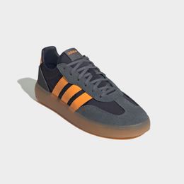 Herren Sneaker "BARREDA DECODE", adidas Sportswear, Gr. 40, grau, Leder, Textil, Schuhe, inspiriert vom Design des adidas handball spezial