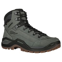 Lowa Herren Wanderschuh "RENEGADE EVO GORE-TEX MID", Gr. 43,5, schwarz, Leder, Schuhe, wasserdicht, winddicht,atmungsaktiv dank GORE-TEX Membrane