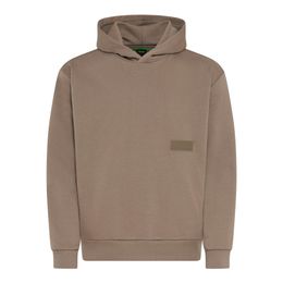 BOSS Green Herren Kapuzensweatshirt, braun, Gr. L, unifarben, Sweatware, Obermaterial: 88% Baumwolle, 12% Polyester, Sweatshirts, Rippb&uuml;ndchen,
