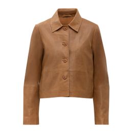 RICANO Damen Bolerojacke "Lederjacke Cecila", braun, Gr. M, Obermaterial: 100% Lammnappaleder LANA. Futter: 100% Polyester PES., Jacken,