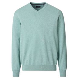 Casamoda Herren Strickpullover "Casamoda Pullover uni"baby t&uuml;rkis, Gr. L, 100% Baumwolle, Pullover