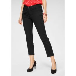MAC Damen 7/8-Jeans "Dream Chic", schwarz, Gr. 46, unifarben, Denim/Jeans, Obermaterial: 48% Baumwolle, 48% Polyester, 4% Elasthan, Jeans, verk&uuml;rzte