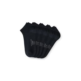 Schiesser M&auml;dchen Sneakersocken "Bluebird", Gr. 39000, schwarz, Baumwollmischung, Socken, mit extra softem Bund