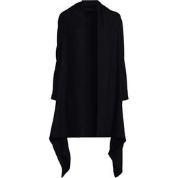 LANDS' END Gro&szlig;er CashTouch Cape-Schal, Damen, size: regular, Schwarz, Polyester, by Lands' End