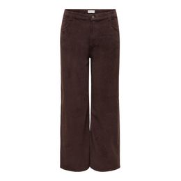 Only CARMAKOMA Damen Cordhose "CARHOPE GLOBAL EX HW WIDE CORD PNT NOOS", braun, Gr. 54, unifarben, Cord, Obermaterial: 98% Baumwolle, 2% Elasthan,