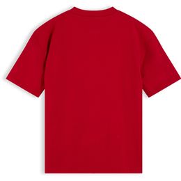 Tommy Hilfiger M&auml;dchen T-Shirtprimary rot, Gr. 7, unifarben, Single Jersey, Obermaterial: 100% Baumwolle, Shirts, Rundhalsausschnitt, Regular Fit,