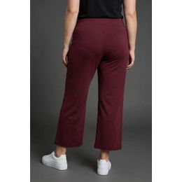 FAYN SPORTS Damen 3/4-Hosebordeaux, Gr. 58, Single Jersey, Obermaterial: 95% Baumwolle, 5% Elasthan, Hosen, mit elastischem Bund auch in gro&szlig;en Gr&ouml;&szlig;en