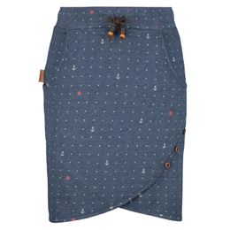 alife and kickin ALIFE & KICKIN Damen Sommerrock, blau, Gr. XS, 60% Baumwolle, 40% Polyester, R&ouml;cke