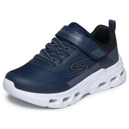 Skechers M&auml;dchen Sneaker "Skechers GLIDE-STEP DRIFT", Gr. 35, blau, Textil, Schuhe, Klettschuh, Halbschuh, Gr&ouml;ssenschablone zum Download