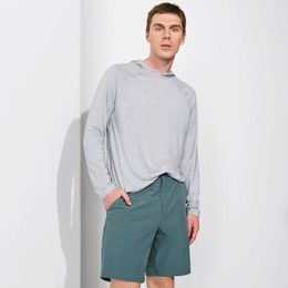LANDS' END Ultimativ-Badeshorts f&uuml;r Herren, 23 cm, Herren, size: regular, Gr&uuml;n, Elasthan/Polyester, by Lands' End