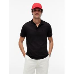 Tommy Hilfiger Herren Poloshirt "LIQUID COTTON ESSENTIAL REG POLO", schwarz, Gr. L, Jersey, Obermaterial: 100% Baumwolle, Shirts
