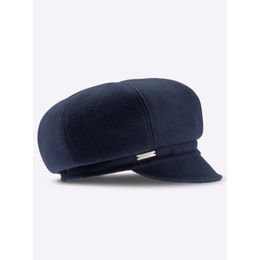 Heine Damen M&uuml;tze, Blau, M&uuml;tzen & H&uuml;te, Material: Polyester