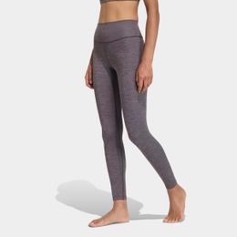 Damen Trainingstights "ALL ME 7/8-LEGGINGS", grau, Gr. S, adidas Performance, Obermaterial: 81% Polyester, 19% Elasthan, Hosen