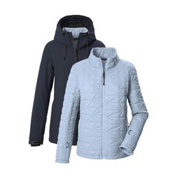 Killtec Damen 3-in-1-Funktionsjacke "KOW 20 WMN JCKT", blau, Gr. 44, Obermaterial: 100% Polyamid.Futter: 100% Polyamid.F&uuml;llung: 100% Polyester,