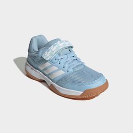 M&auml;dchen Hallenschuh "SPEEDCOURT INDOOR KIDS", adidas Performance, Gr. 38, blau, Synthetik, Textil, Schuhe, geeignet f&uuml;r jeden Hallensport,
