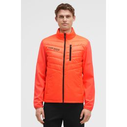 CAMP DAVID Herren Outdoorjacke, orange, Gr. M, bedruckt, bestickt, Softshell, Material Vorderteil: 100% Polyester, Material R&uuml;ckenteil + &Auml;rmel: 97%
