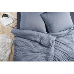 Bettw&auml;sche Estella, grau, Mako-Interlock-Jersey, Obermaterial: 100% Baumwolle, Bettw&auml;sche, "Takoma", Gefertigt aus hochwertigem Mako-Interlock-Jersey