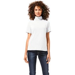 Damen Rollkragenshirt "Rollkragen-Shirt", wei&szlig;, Gr. 50, Linea Tesini BY HEINE, unifarben, 95% Baumwolle, 5% Elasthan, Shirts