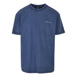 Urban Classics Herren T-Shirt "Urban Classics Herren Oversized Small Embroidery Tee", blau, Gr. XL, unifarben, 100% Baumwolle, Shirts