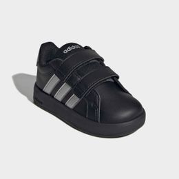 Kinder Sneaker "GRAND COURT 3.0 KIDS", adidas Sportswear, Gr. 21, schwarz-wei&szlig;, Synthetik, Textil, Schuhe, f&uuml;r Kinder