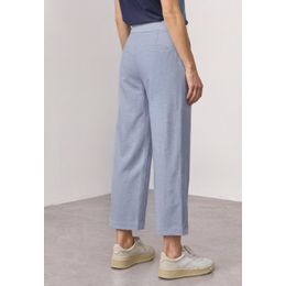 Street One Damen Stoffhosewhispery blau (l&auml;nge 26), Gr. 44, unifarben, Web, Obermaterial: 83% Polyester, 14% Viskose, 3% Elasthan, Hosen, Sommerhose