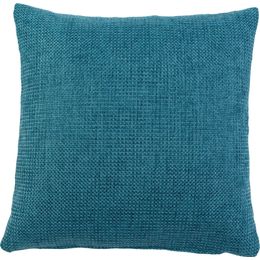 G&ouml;zze Dekokissen G&Ouml;ZZE, B:50cm L:50cm, blau, Obermaterial: 100% Polyester, Dekokissen_Sitzkissen_Kissenh&uuml;llen, "Dallas", in vielen Farben