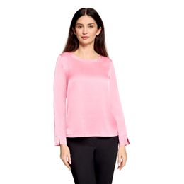 Betty Barclay Damen Schlupfbluse "Damen mit U-Boot-Ausschnitt"sea pink, Gr. 38, Satin, Obermaterial: 97% Polyester, 3% Elasthan, Blusen
