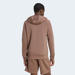 Herren Kapuzensweatshirt "TREFOIL ESSENTIALS SPACER HOODIE", braun, Gr. S, adidas originals, Obermaterial: 93% Polyester, 7% Elasthan, Sweatshirts,
