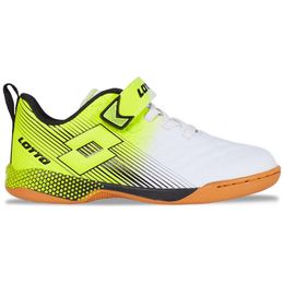Lotto Kinder Hallenschuh, Gr. 36, wei&szlig;, Synthetik, mehrfarbig, Schuhe, - f&uuml;r Hallensportarten wie Handball geeignet
