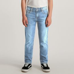 Cars Jeans Jungen 5-Pocket-Jeans "Jeans Douglas", blau, Gr. 4, Abriebeffekte, Denim/Jeans, Obermaterial: 99% Baumwolle, 1% Elasthan, Jeans