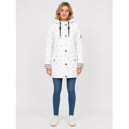 ANKERGLUT Damen Regenjacke "Friesennerz ankerglutbucht Regenmantel, Longjacket", wei&szlig;, Gr. 34, Web, Obermaterial: 100% Polyurethan. Futter: 100%