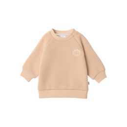 Liliput Jungen Sweatshirt "Schulkind"beige, lila, Gr. 110, bedruckt, 80% Baumwolle, 20% Polyester, Sweatshirts, mit dezentem Druck