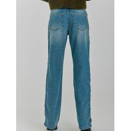 NORR Damen 5-Pocket-Hose "NORR Jeans Kenzie"medium blau denim, Gr. 38, Obermaterial: 100% Baumwolle, Hosen
