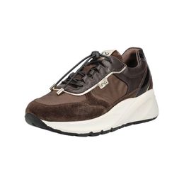Nero Giardini Damen Sneaker "Nero Giardini Sneaker Lederimitat/Textil", Gr. 38dunkelbraun, Lederimitat, Textil, Schuhe