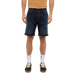 Mustang Herren Slim-fit-Jeans "Herren Style Chicago Shorts Z", blau, Gr. 42, unifarben, Denim/Jeans, 86% Baumwolle, 13% Polyester, 1% Elasthan, Jeans