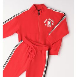 IDO M&auml;dchen Sportanzug "BABY BOY TWO PIECES SET", rot, Gr. 104, 100% Baumwolle, Sportanz&uuml;ge