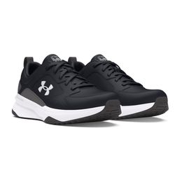 Under Armour Herren Trainingsschuh "UA Charged Edge", Gr. 47,5, schwarz, Leder, Textil, Schuhe, besonders geeignet f&uuml;r Gym und Fitnessstudio