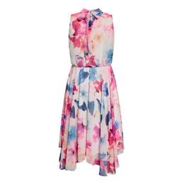Vera Mont Damen Chiffonkleid "Damen ohne Arm", bunt, Gr. 44, Chiffon, Obermaterial: 100% Polyester. Futter: 100% Polyester, Kleider