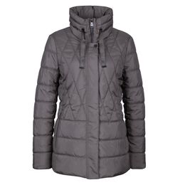 Fuchs & Schmitt FUCHS SCHMITT Damen Steppjacke "Steppjacke", grau, Gr. 36, unifarben, Web, Obermaterial: 100% Polyester, Jacken, Stehkragen mit Kordelzug, Regular Fit