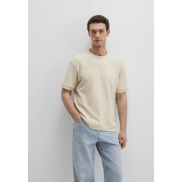 Mavi Herren T-Shirt "SHORT SLEEVE TEE", beige, Gr. M, unifarben, 100% Baumwolle, Shirts, Premium T-Shirt