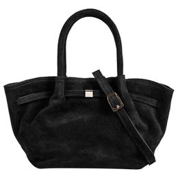FORTY Damen Henkeltasche "Marvezza - S", schwarz, Leder, unifarben, Taschen, echt Leder, Made in Italy