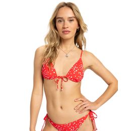 Roxy Damen Bandeau-Bikini-Top "Pt Beach Classics", rot, Gr. XS, Obermaterial: 85% Polyester, 15% Elasthan., Bikini-Oberteile