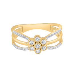 Diamant Exquis Ring Damen Gr&ouml;&szlig;e 54 gold
