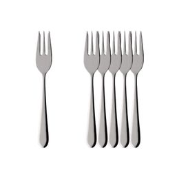 Villeroy & Boch VILLEROY & BOCH Tafelgabel "Kuchengabel Oscar 15,8 cm 6er Set edelstahl", 6, silber, Essgabeln, Sp&uuml;lmaschinenfest