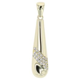 Adelia&acute;s ADELIA ́S Damen Kettenanh&auml;nger "Anh&auml;nger aus 333 Gold mit Zirkonia", Gelbgold 333, gold, Gelbgold 333, Schmuckanh&auml;nger, Perfekt zum Verschenken an