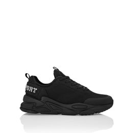 Plein Sport Damen Sneaker "Low-Top-Sneaker", Gr. 46, schwarz, Schuhe