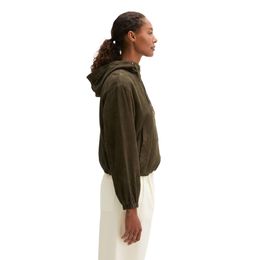 Marc O'Polo MARC O'POLO Damen Lederjacke "aus Ziegenveloursleder"mossy earth, Gr. 38, unifarben, Obermaterial: 100% Leder. Futter: 100% Baumwolle, Jacken